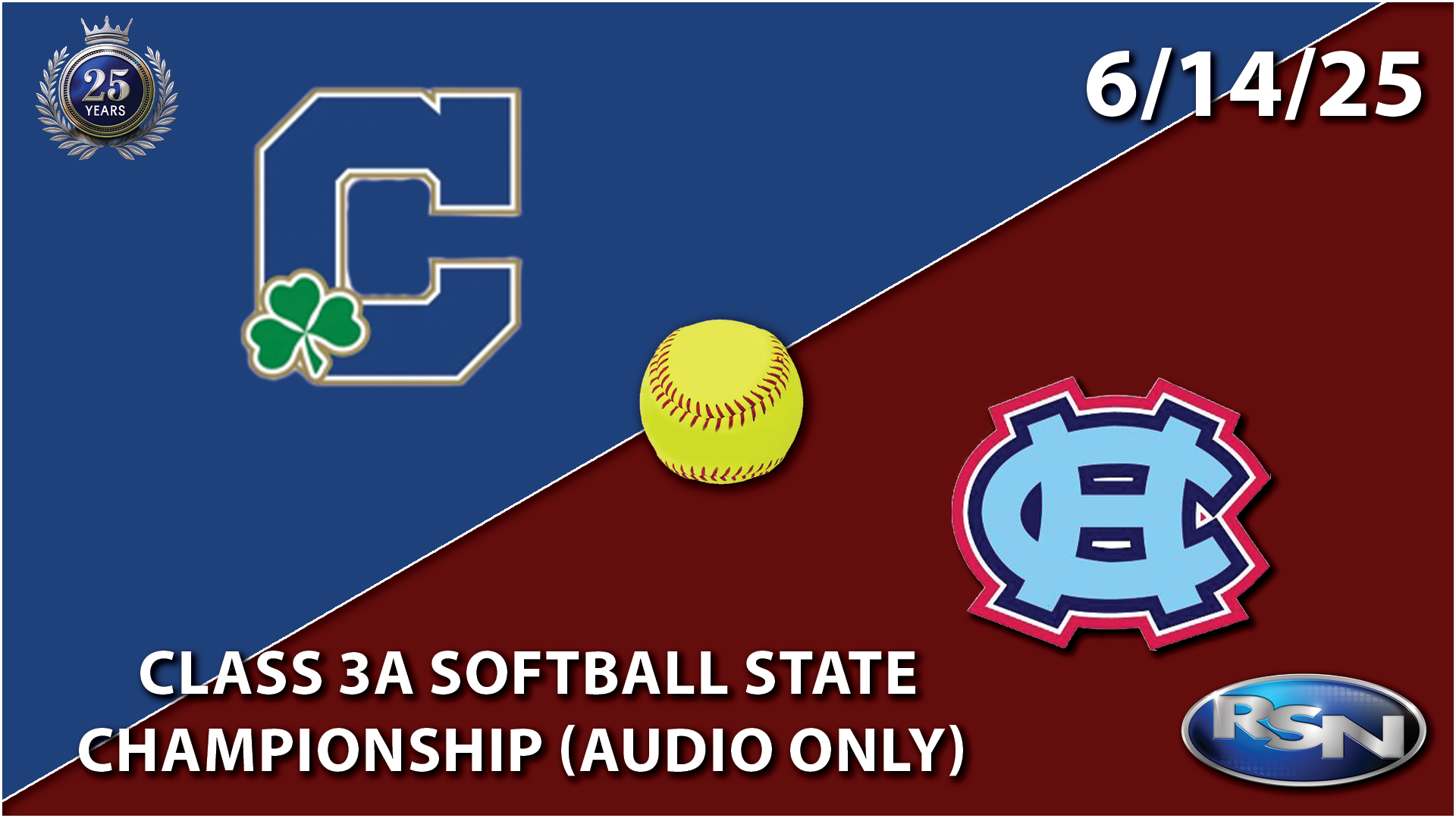 Hanover Central vs. Cathedral | 2025 Class 3A Softball State Championship | Audio - Region ...
